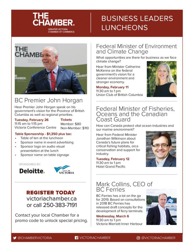 Chamber Members are invited to attend the Greater Victoria Chambers ...